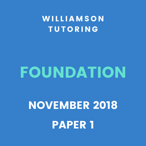 Foundation Papers - Williamson Tutoring